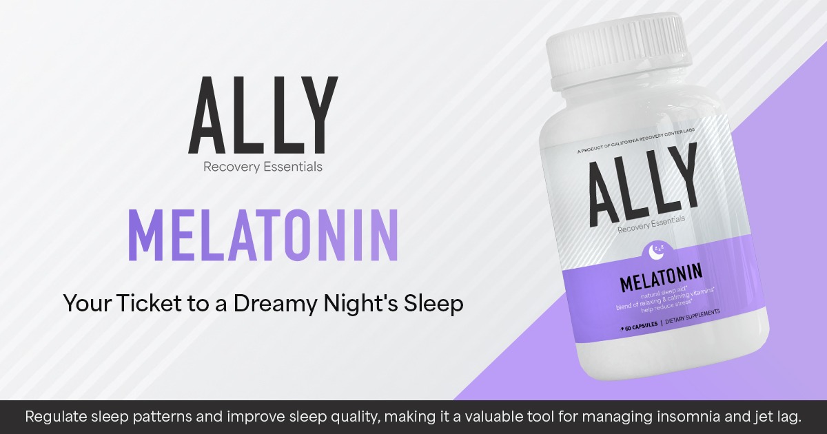 Melatonin Natural Sleep Aid for Deep Sleep | The ALLY Essentials